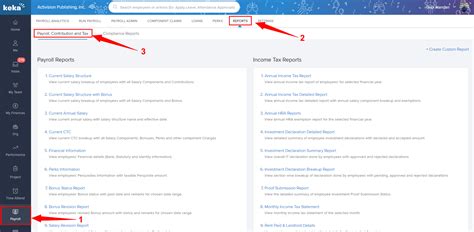 how to generate monthly pf ecr report