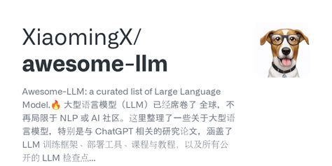 Github Xiaomingx Awesome Llm Awesome Llm A Curated List Of Large