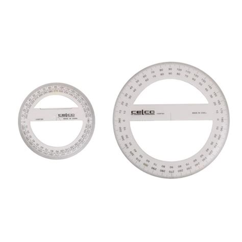 Celco 10cm Protractor 360 Deg Clear Winc