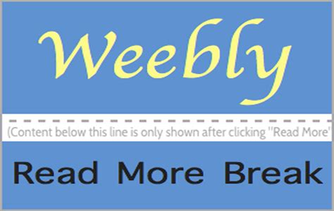 How To Add And Customize Read More Break In Weebly Blog Webnots