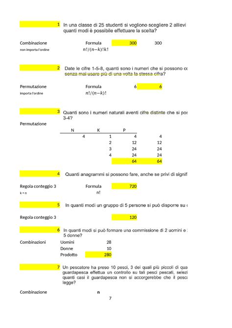 Esercizi Svolti Statistica Docsity
