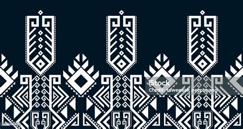 추상적인 민족 패턴 이음새가 없는 디자인 라인 백색 아즈텍 기하학적 배경 Ep77 토착 문화에 대한 스톡 벡터 아트 및 기타 이미지 토착 문화 패턴 멕시코 Istock