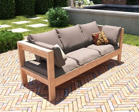 Diy Outdoor Sofa Plans Patio Sofa Plans Patio Bench Plans Etsy