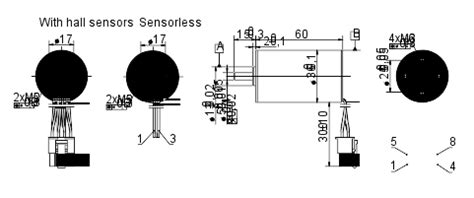 2 Pole Coreless Brushless Micromotors Servotecnica