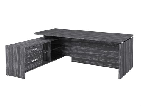 Стол руководителя с тумбой левый цвет фурнит.Inox FI-121L.DD купить в ...