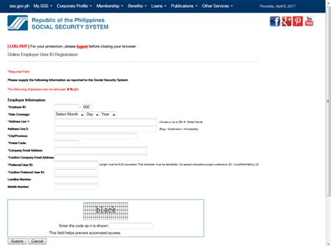 How To Register Sss Online Employer Account Sss Guides