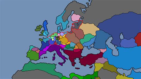 Alternate Map Of Europe In 1100ad Rdrewdurnil