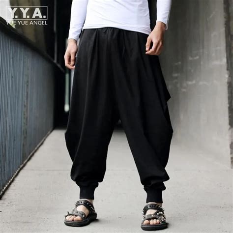 Buy Cotton Linen Mens Harem Baggy Pants Japanese Loose