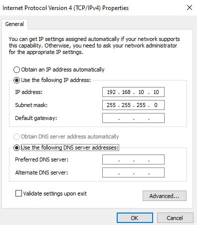 Como configurar una dirección IP estática
