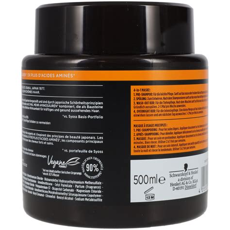Buy Syoss 4 In 1 Repair Boost Intensive Hair Mask 500ml Cheaply Coopch