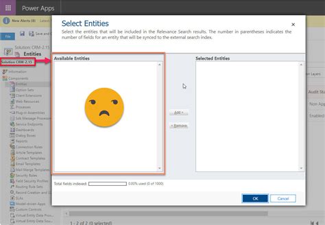 Entities Missing When Configuring Relevance Search For Dynamics 365 — Amey Holden Abc