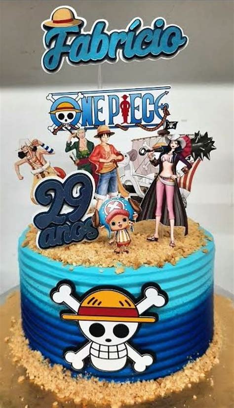 Topo De Bolo One Piece Elo Produtos Especiais