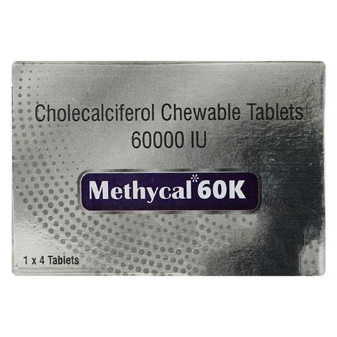 Buy Methycal 60k Chewable Tablet 4s Online At Upto 25 Off Netmeds