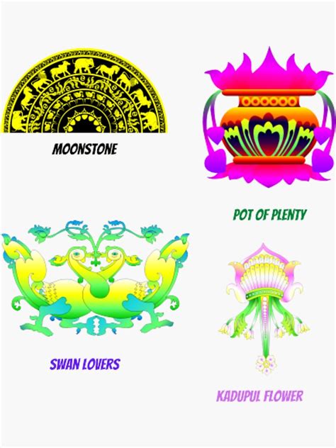 Sri Lanka Traditional Arts Sticker Pack Sticker For Sale By
