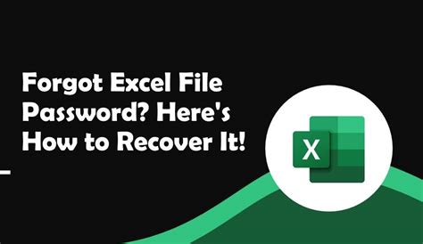Forgot Excel File Password Heres How To Recover It