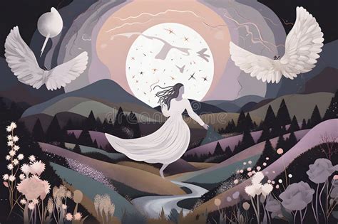 Ilustração Surreal Visualizando O Conceito De Recuperação Emocional