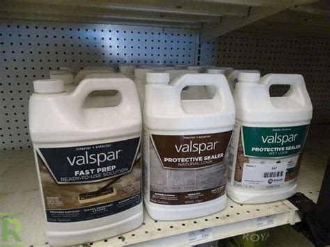 12 Bottles Of Valspar Sealer Roller Auctions