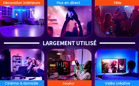 Bonlux Barre Lumineuse Led Barre Lumineuse Rvb Avec Plusieurs Effets De Lumière Et Modes