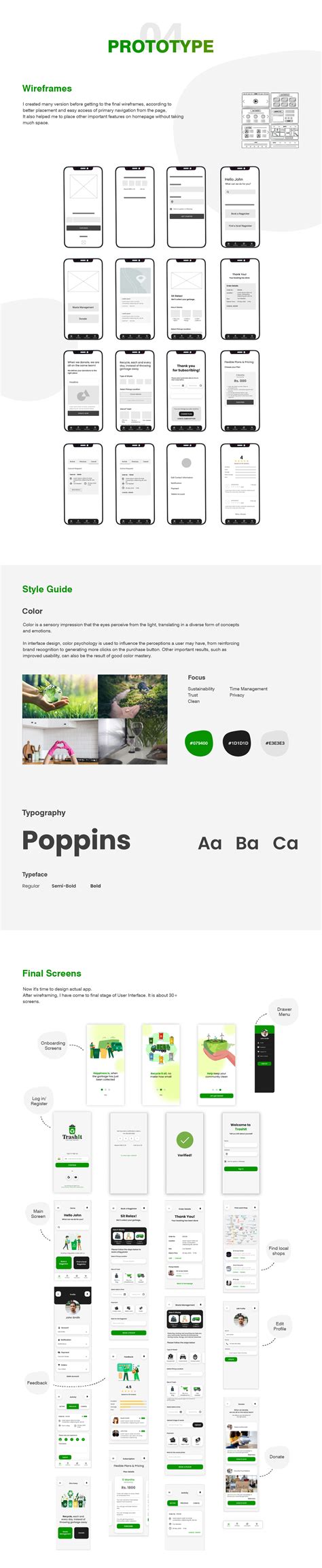 Ui Ux For Booking A Rag Picker Behance