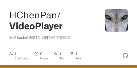 GitHub HChenPan VideoPlayer 简易Socket通信的h 视频流播放器