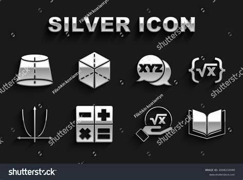 Set Calculator Square Root X Glyph Stock Vector Royalty Free 2044232948 Shutterstock