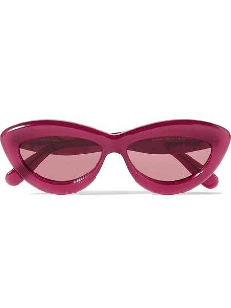 Loewe Curvy Cat Eye Acetate Sunglasses Loewe
