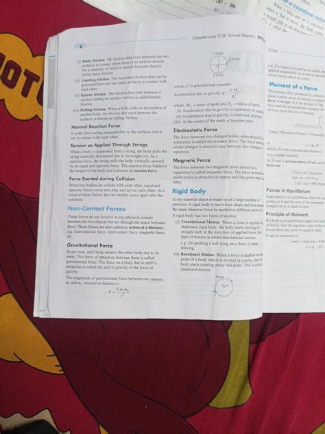ICSE Chapterwise Topicwise Solved Papers 2023 2000 Physics Class 10th