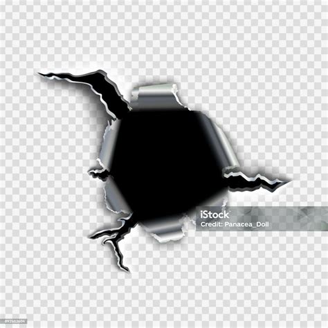 비정형된 총알 구멍 찢어진 찢어진 금속에 투명 한 배경 가장자리에 대한 스톡 벡터 아트 및 기타 이미지 가장자리 강철 공격성 Istock
