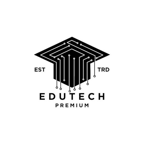 Premium Vector | Education technology logo icon design vector illustration