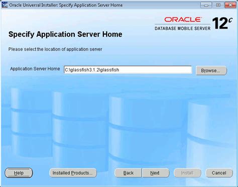 Installation Of Oracle Database Mobile Server