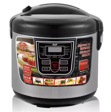 Многофункциональная мультиварка на 6 литров RAF 900W R166 с чашей на 12 ...