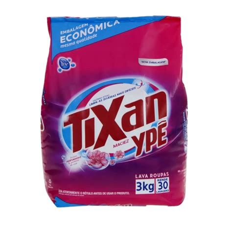 Lava Roupas Em Pó Maciez Tixan YpÊ Sachê 3kg Mercantilnovaera