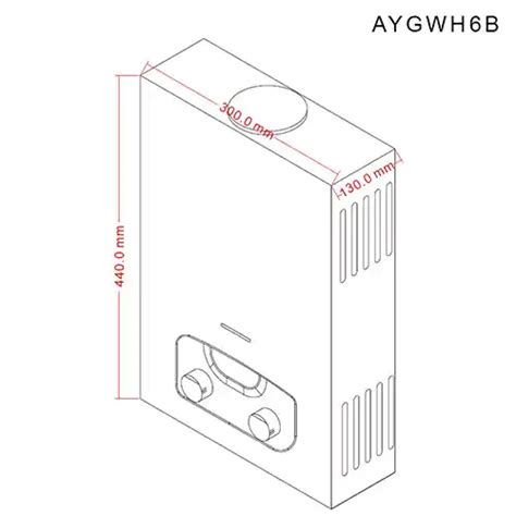 Azalea Pemanas Air Gas Water Heater 6l Aygwh6bk