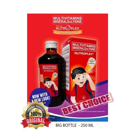 Nutroplex Syrup 250ml Multivitamins Lysine Lazada Ph