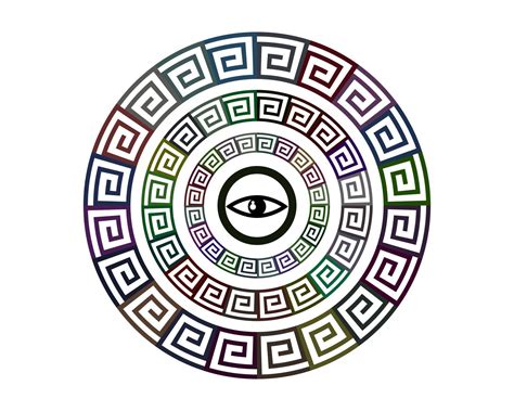 Geometric Patterns In A Circle Vector Art At Vecteezy