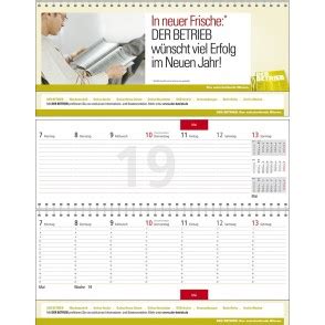 Tisch Querkalender Signal Bedruckt Als Werbeartikel 831472547