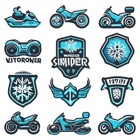 Premium Vector Vector Winter Sport Games Icons Collection Set