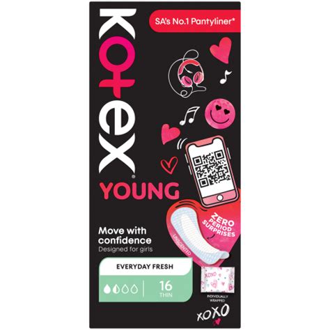 Kotex Young Pantiliners Thin Clicks