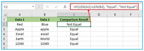 How To Compare Texts Of Two Cells In Excel