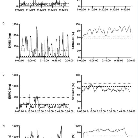 Representative Accelerometer Mg And Hr Data Hr Max Traces