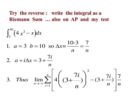 Ppt Chapter 4 Section 4 3 Riemann Sums And Definite Integrals