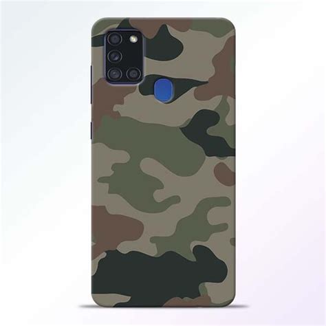 Buy Now Army Camouflage Samsung Galaxy A21s Mobile Cover At Best Price