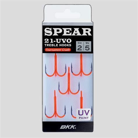 Bkk Spear 21 Uvo Treble Hook Tyalure Tackle