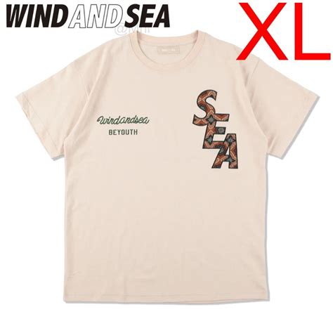 1031終了 Wind And Sea ロゴ半袖tシャツ Xl 柄 刺繍 Sktradingjp