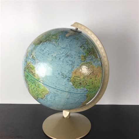 Raised Relief Globe Etsy