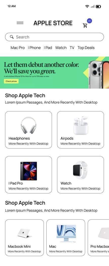 Entry 47 By Alishahmoosa17 For Mobile Wireframe Mockup For Desktop Layout Freelancer