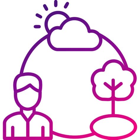 Ecosystem Generic Gradient Outline Icon