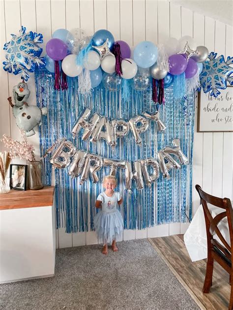 Frozen Birthday Backdrop Elsa Birthday Party Frozen Birthday