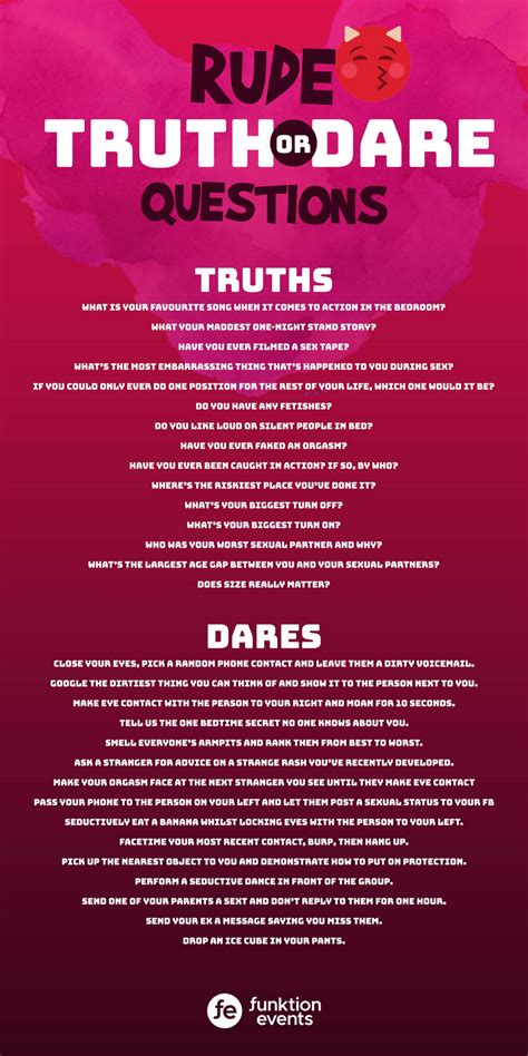 90 Great Truth Or Dare Questions Artofit