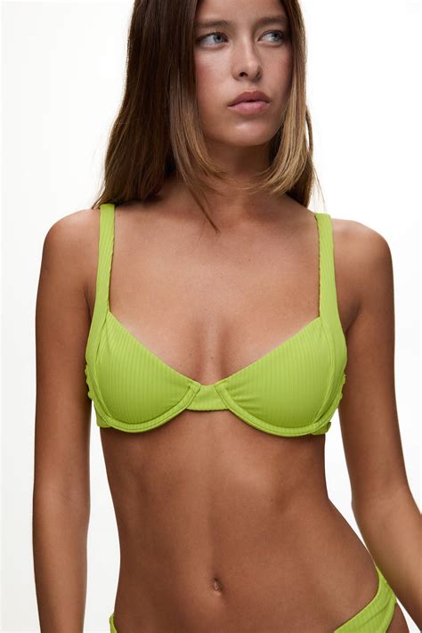 Ribbed Balconette Bikini Top Pullandbear